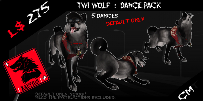 Second Life Marketplace - KAUTION! // Twi Wolf : Dance Pack